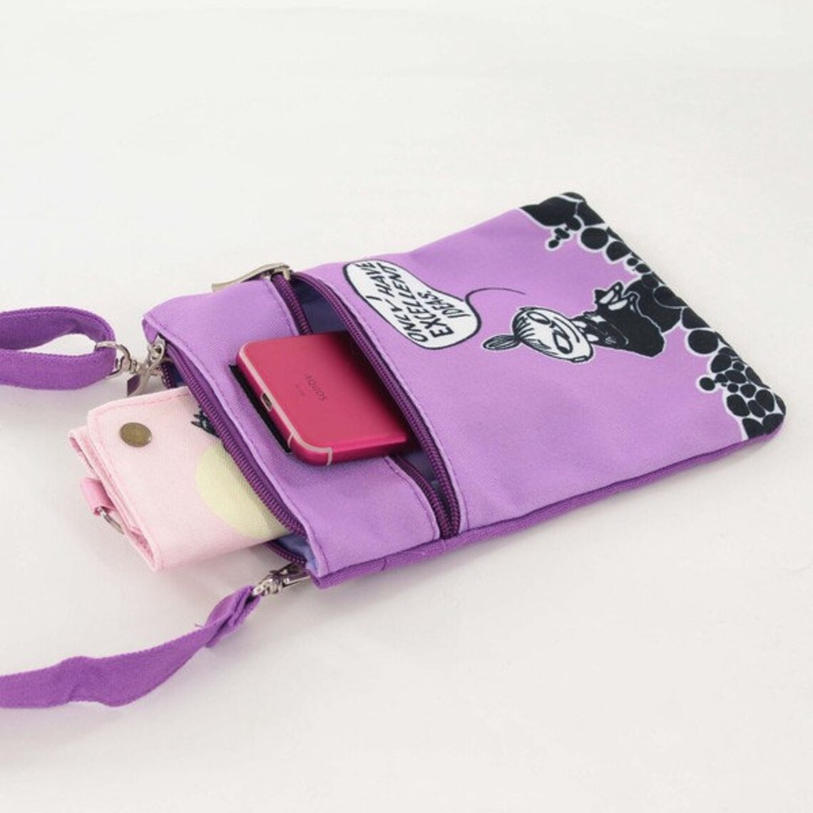 Japanese Shoulder Bag Purple Moomin - Etsy