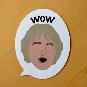 Owen Wilson Wow Vinyl Sticker - Etsy