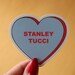 Stanley Tucci Candy Heart Vinyl Sticker Pink/blue - Etsy