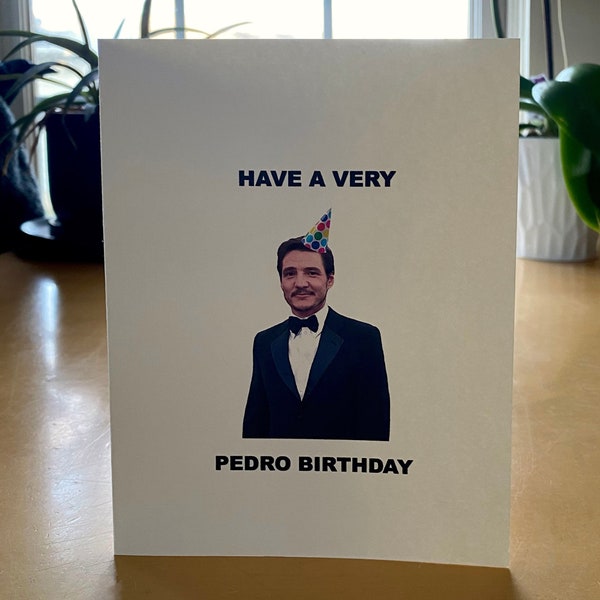 Pedro Pascal Birthday Card - Etsy Australia