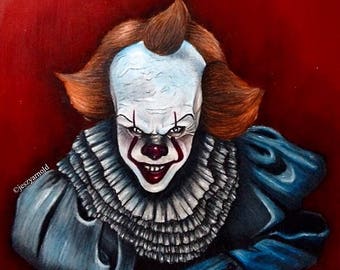 Clown drawing | Etsy
