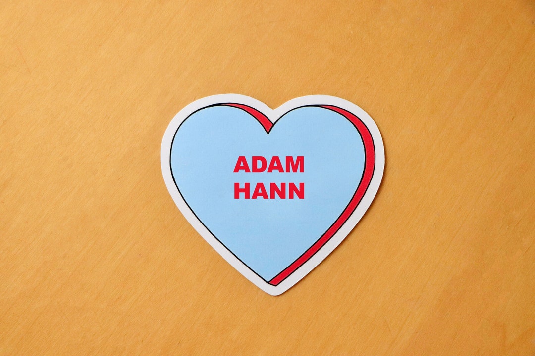 Adam Hann the 1975 Candy Heart Vinyl Sticker Pink/blue Valentine - Etsy