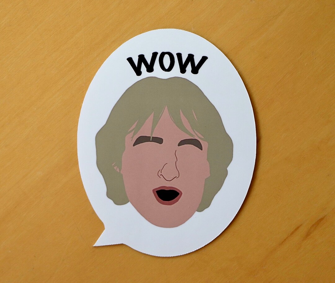 Owen Wilson Wow Vinyl Sticker - Etsy