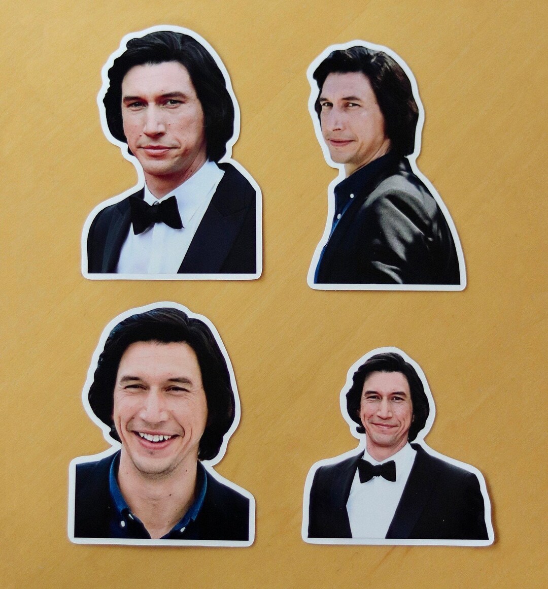Adam Driver Tux/suit Cannes Vinyl Sticker 4 Pack - Etsy