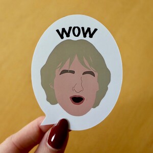 Owen Wilson Wow Vinyl Sticker - Etsy