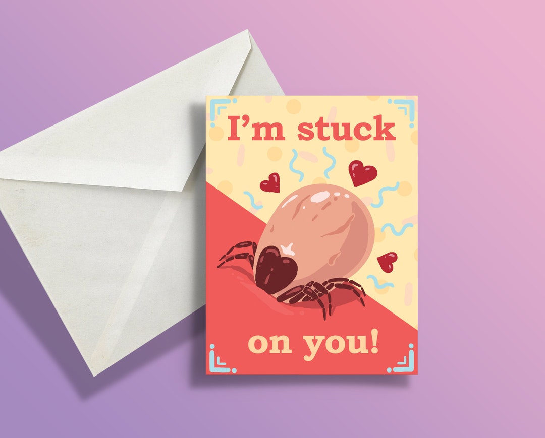 Valentine's Card - Tick - Etsy
