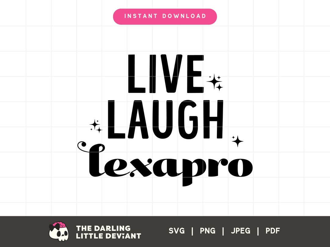 Live Laugh Lexapro SVG | Anxiety Svg Png | Neurodiverse Cut Files ...