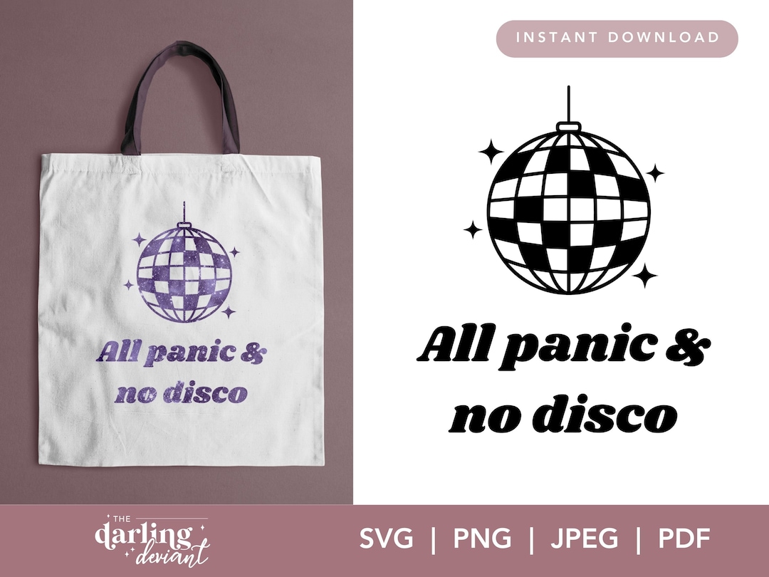 All Panic No Disco SVG Millenial Svg Png Mental Health Cut Files ...