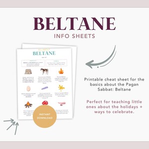 Beltane Printable Printable Grimoire Page Grimoire Pages Beltane ...