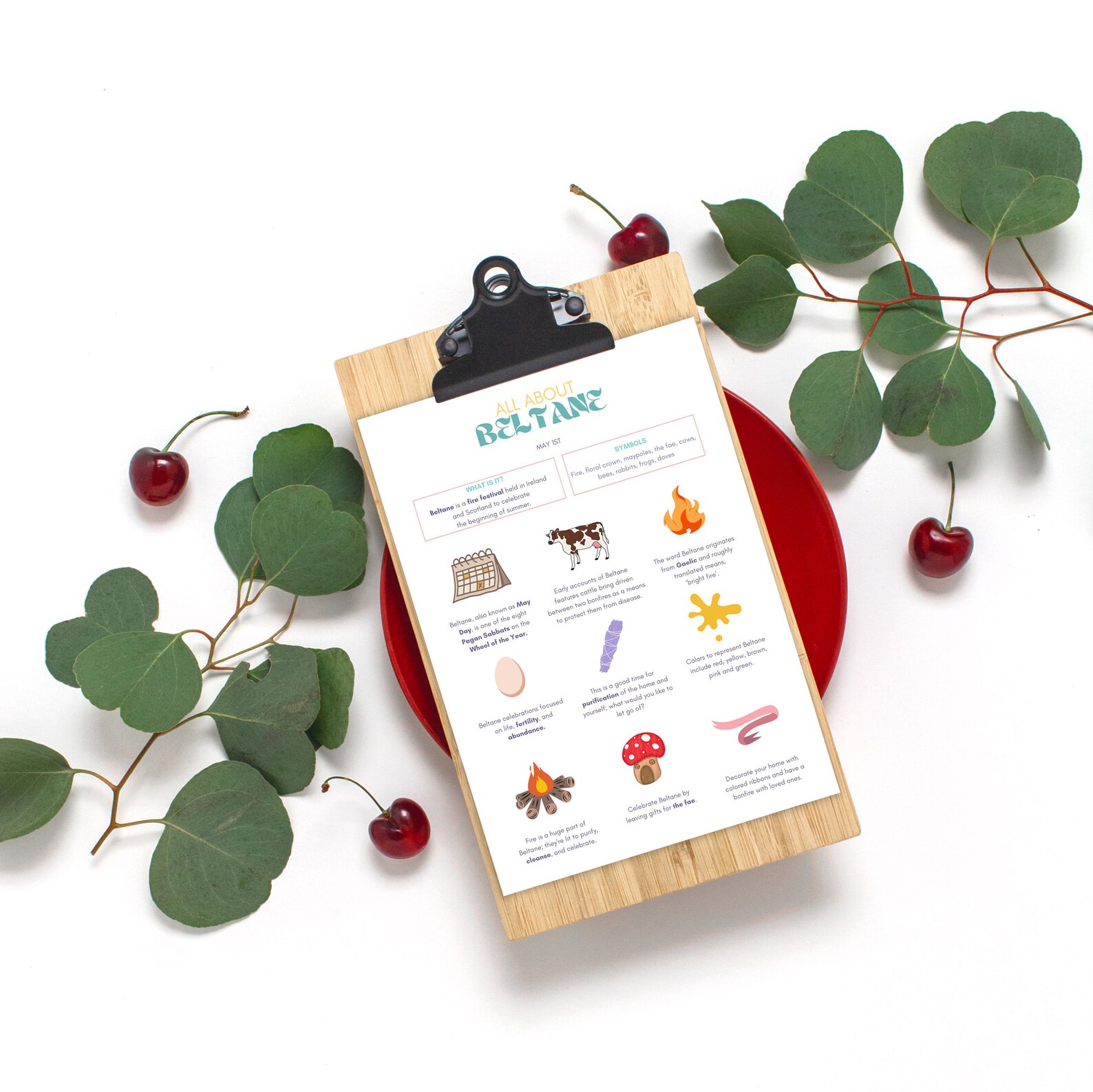 Beltane Printable Printable Grimoire Page Grimoire Pages Beltane ...