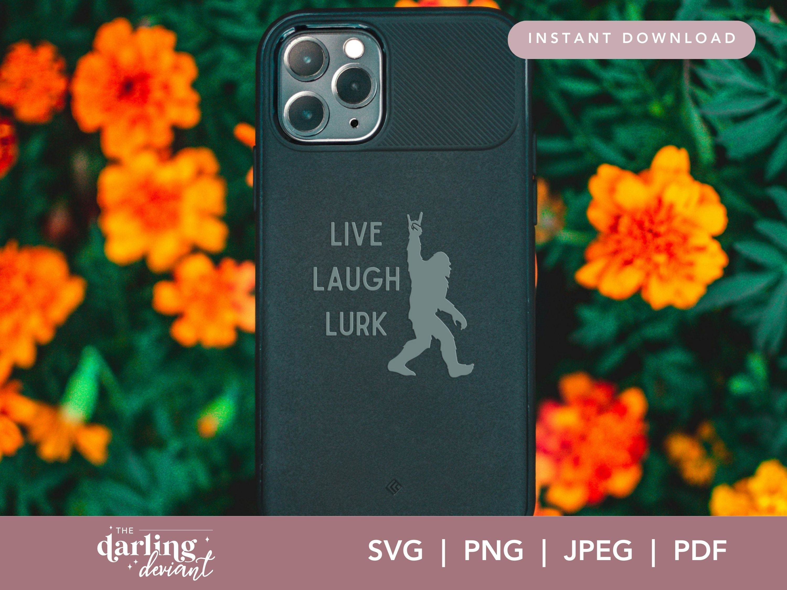 Live Laugh Lurk SVG Cut File Funny Svg Png Snarky Cut Files Digital ...