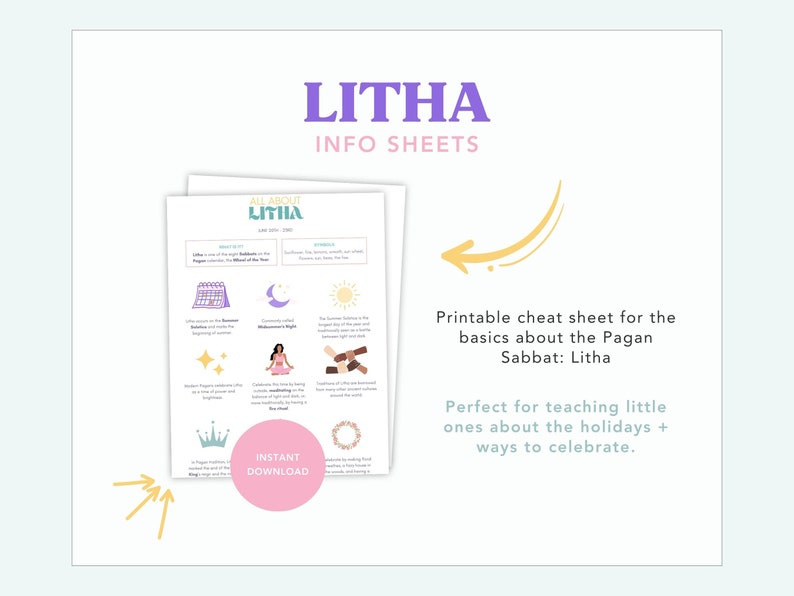 Litha Printable Printable Grimoire Page Grimoire Pages - Etsy