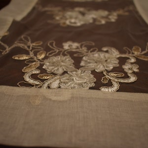Elegant and Neutral Table Runner 16x54-16x90 Organza Flowers - Etsy