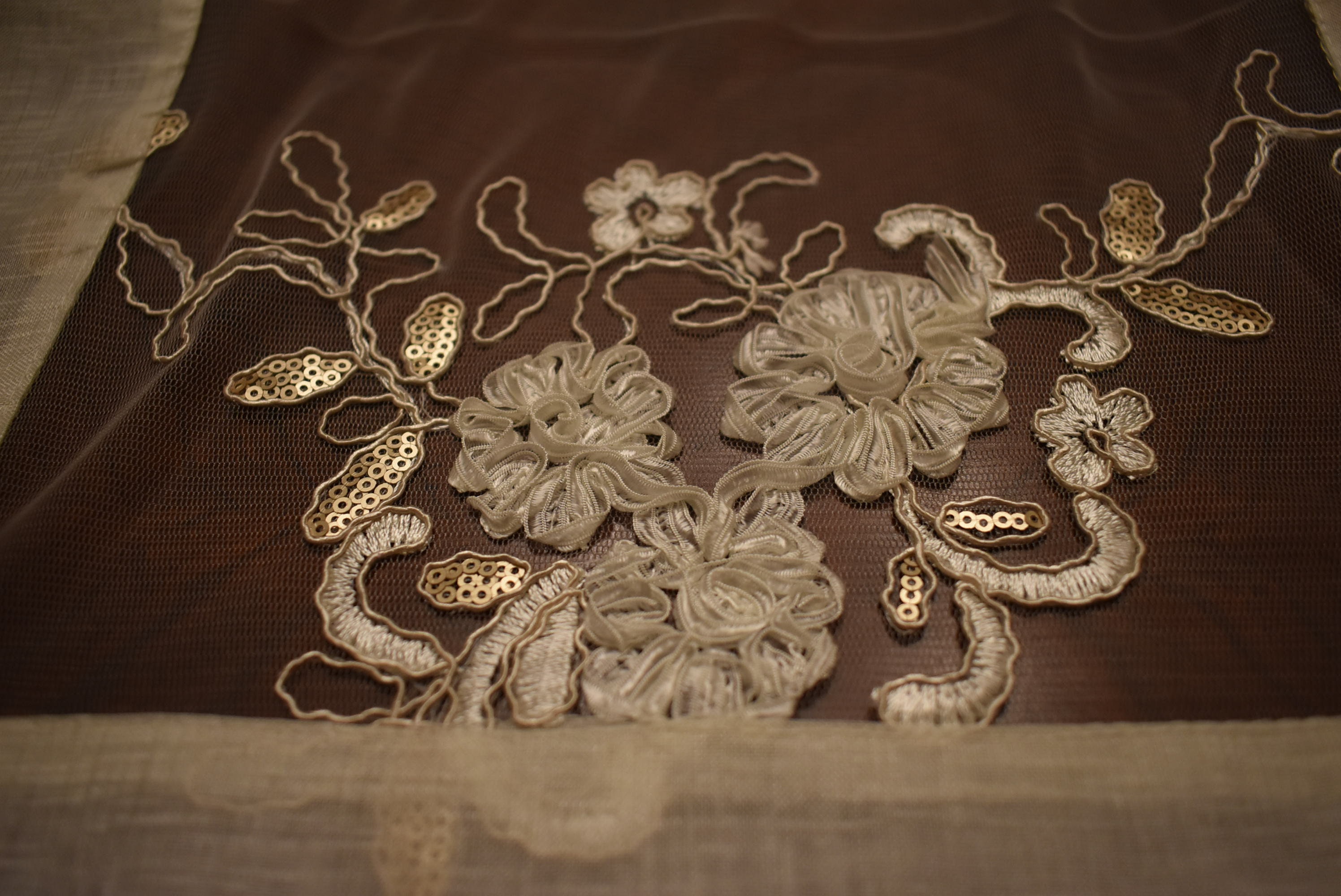 Elegant and Neutral Table Runner 16x54-16x90 Organza Flowers - Etsy