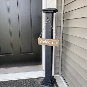 Welcome Sign With Post for Front Step or Porch - Etsy