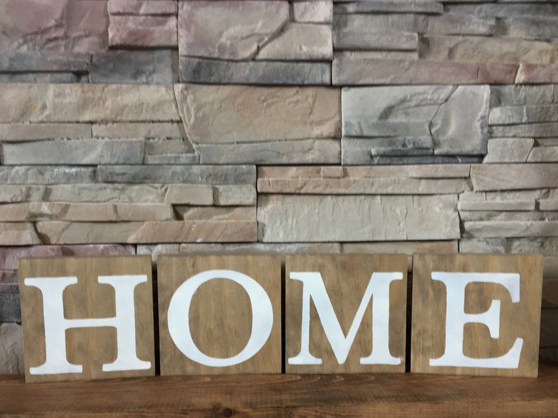 Home Sign Home Tiles Home Tile Sign Home Tile Letters | Etsy