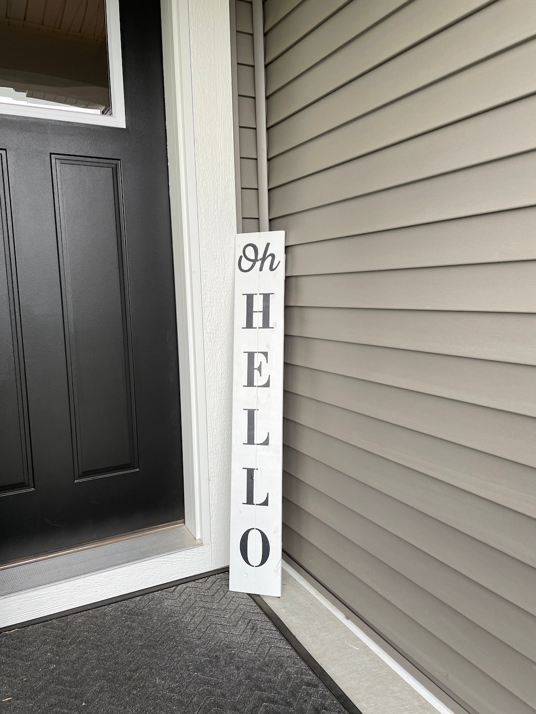 Oh Hello Welcome Sign, Welcome Sign, Welcome Sign for Front Porch, Oh ...