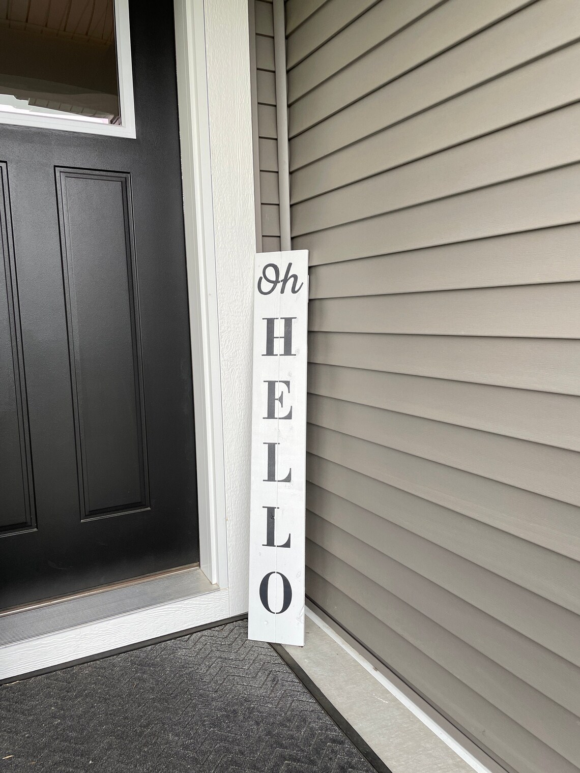 Oh Hello Welcome Sign, Welcome Sign, Welcome Sign for Front Porch, Oh ...