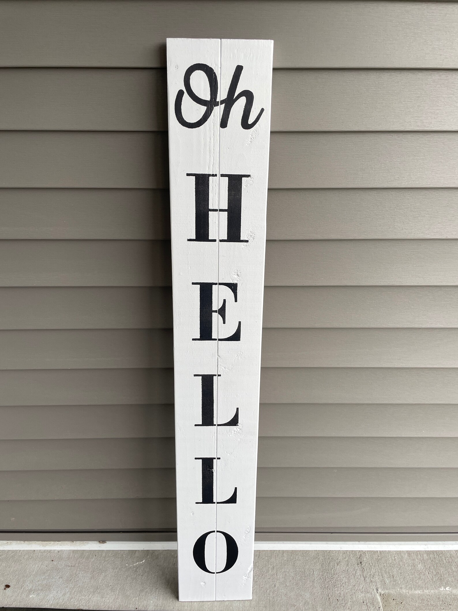 Oh Hello Welcome Sign Welcome Sign Welcome Sign for Front - Etsy