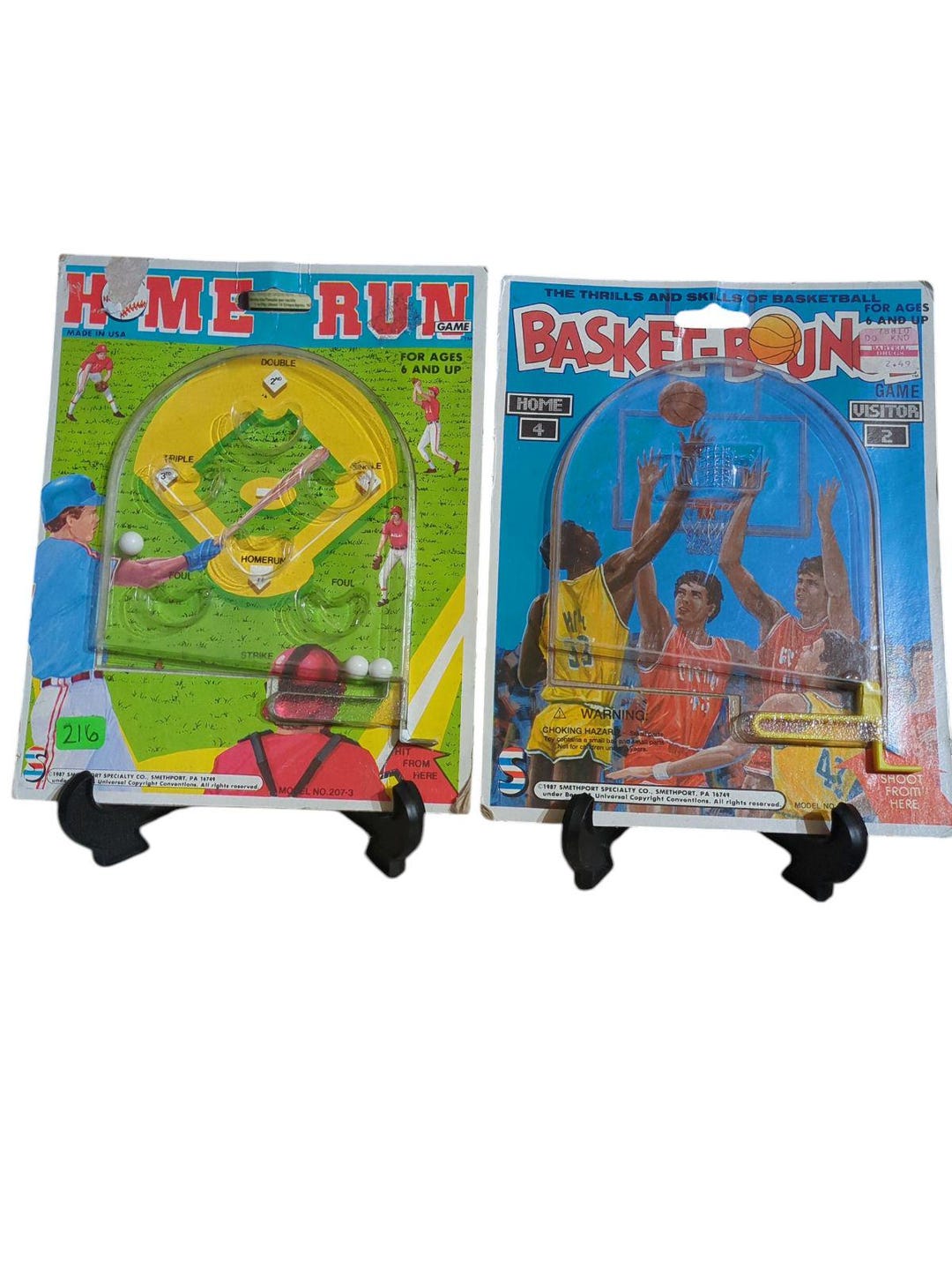 1987 Vintage Smethport Home Run Baseball and Basket-bounce Basketball ...
