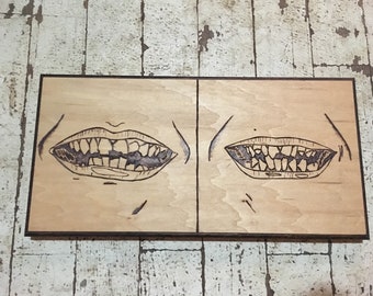 Wood burned art | Etsy