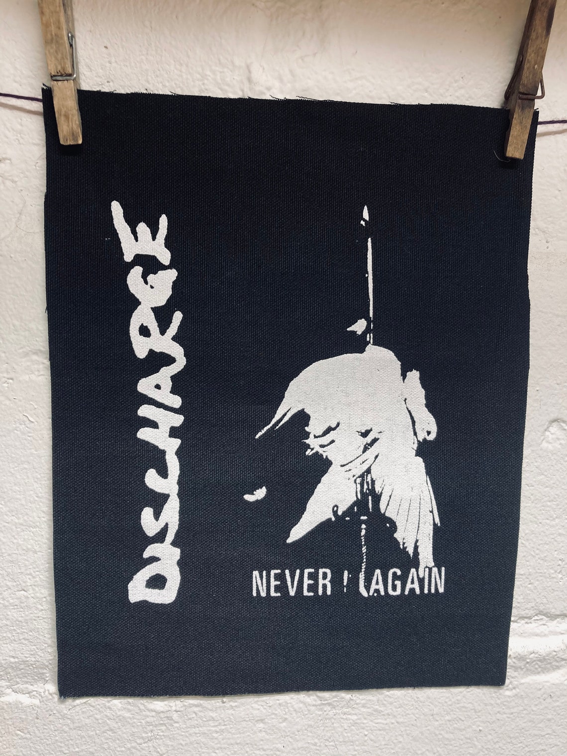 Discharge Never Again Back Patch - Etsy