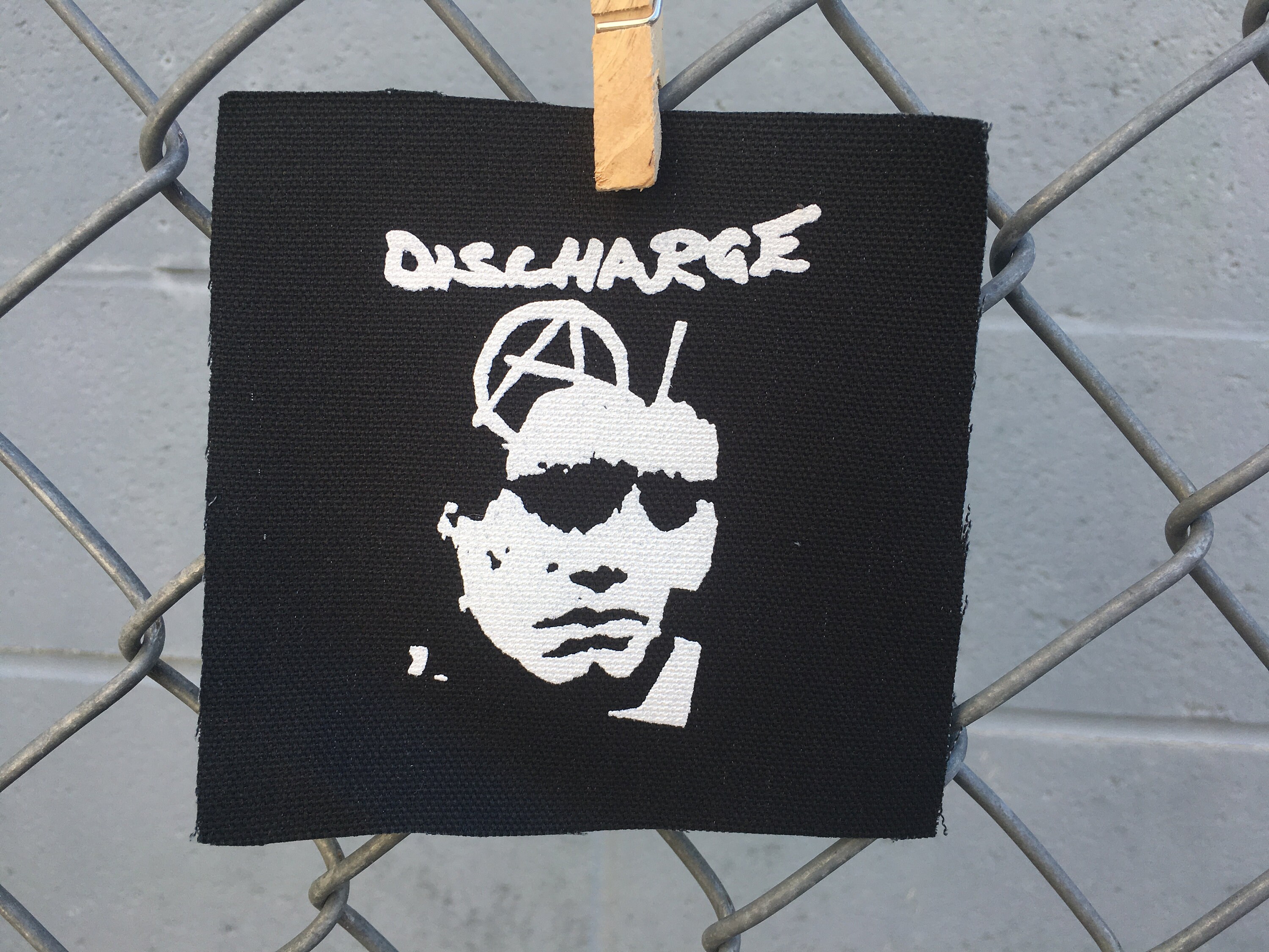 Discharge Face Logo Canvas Patch - Etsy UK