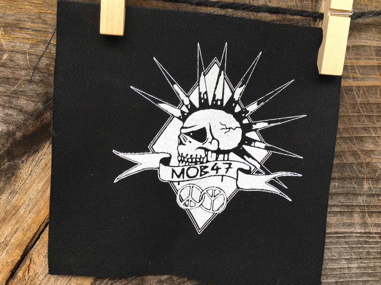 Mob 47 Band Logo Canvas Patch - Etsy