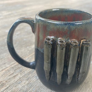Bullet Coffee Mug Matte Black/muddled Green Red - Etsy