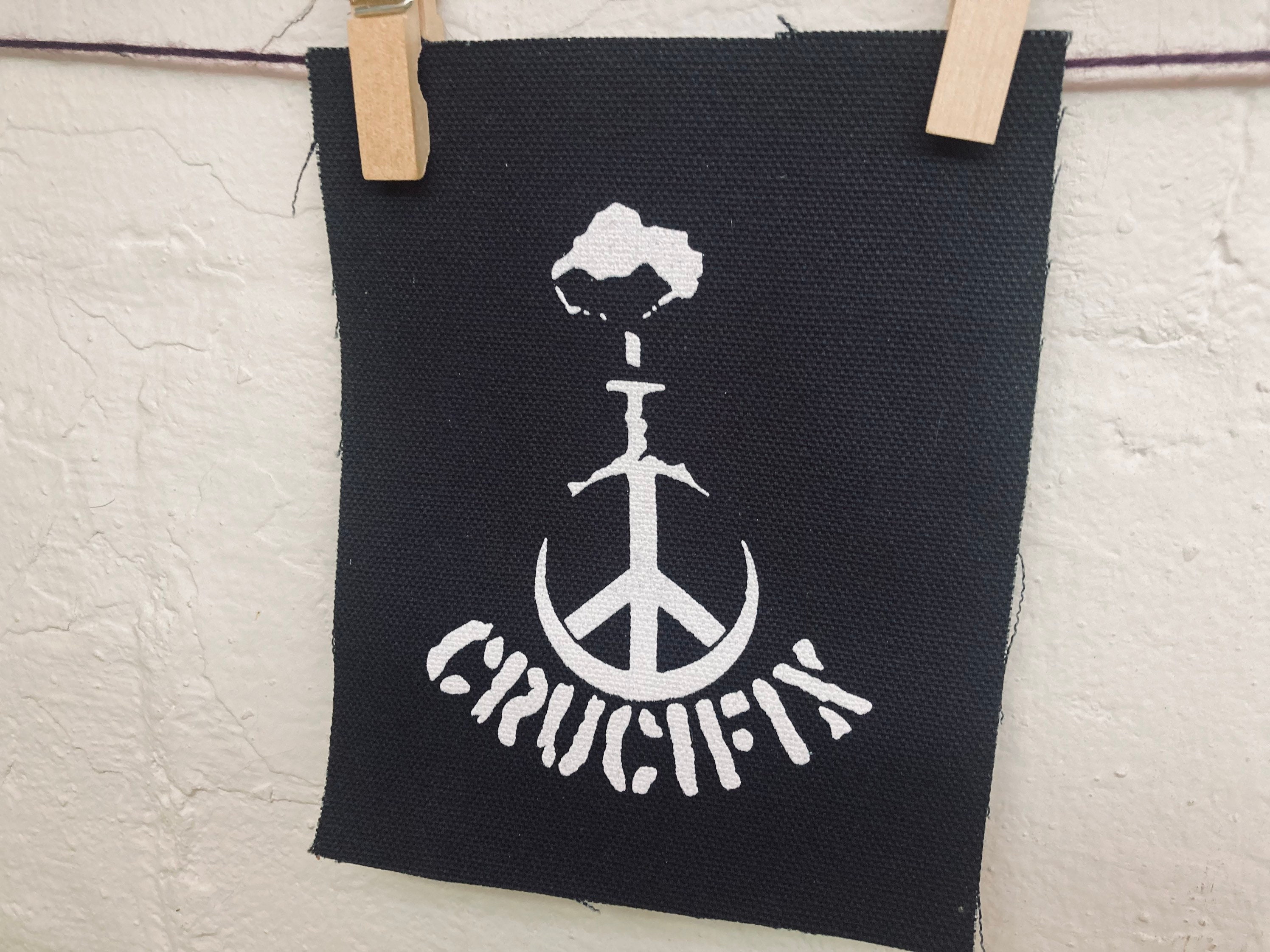 Crucifix Logo/image Canvas Patch - Etsy