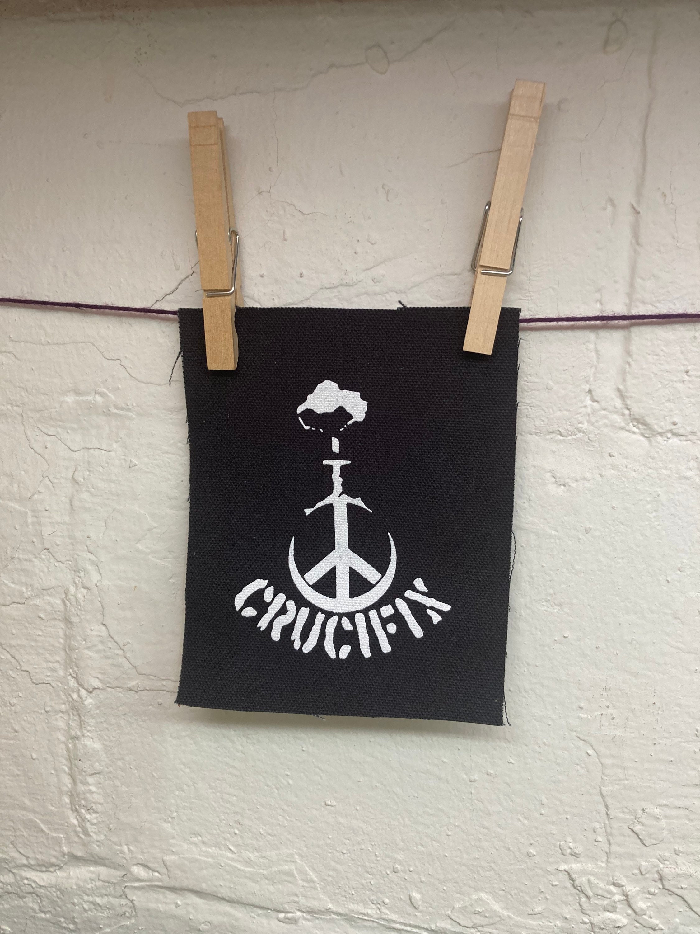 Crucifix Logo/image Canvas Patch - Etsy