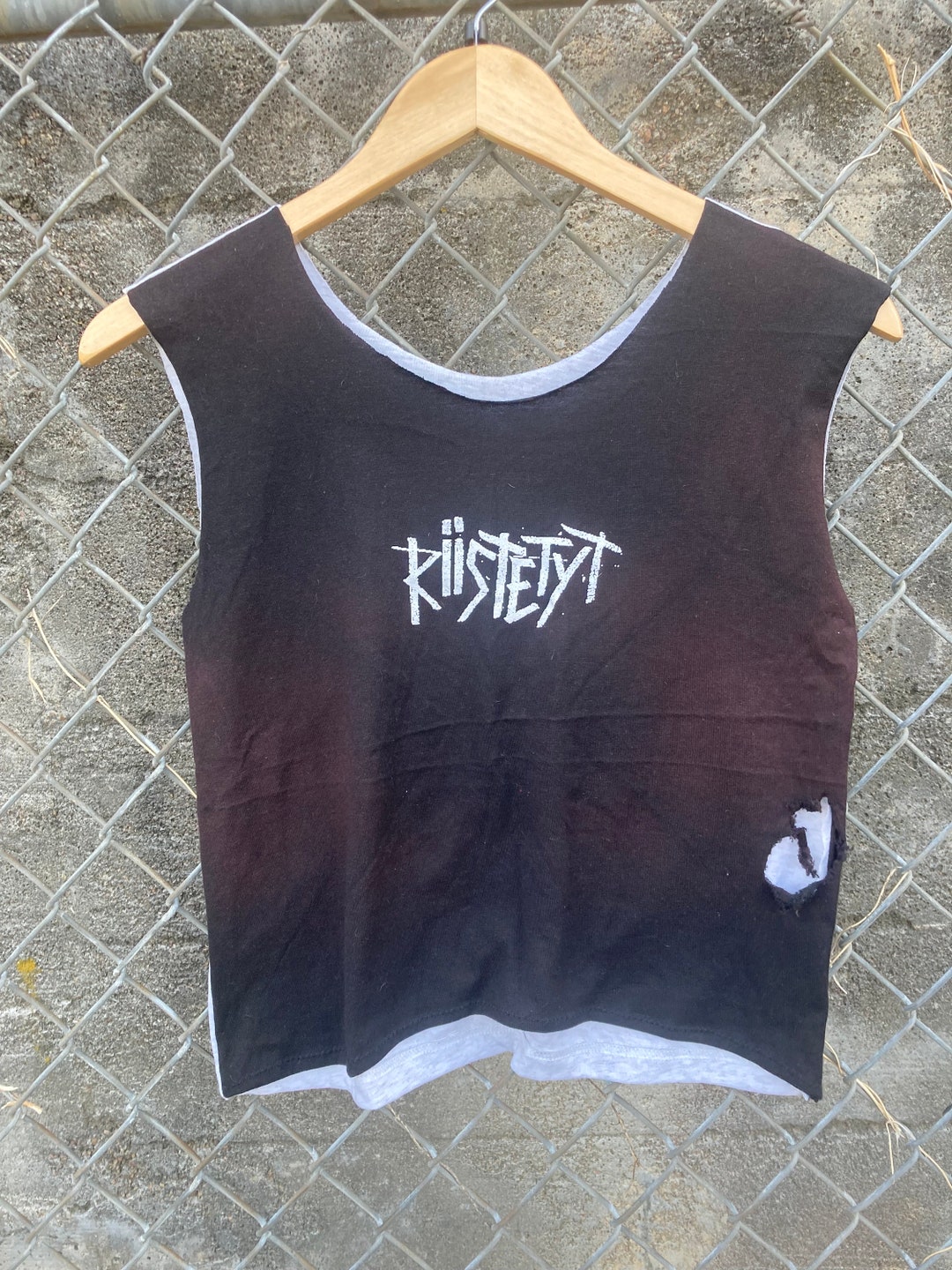 Riistetyt Crop Top Cut off 50/50 - Etsy