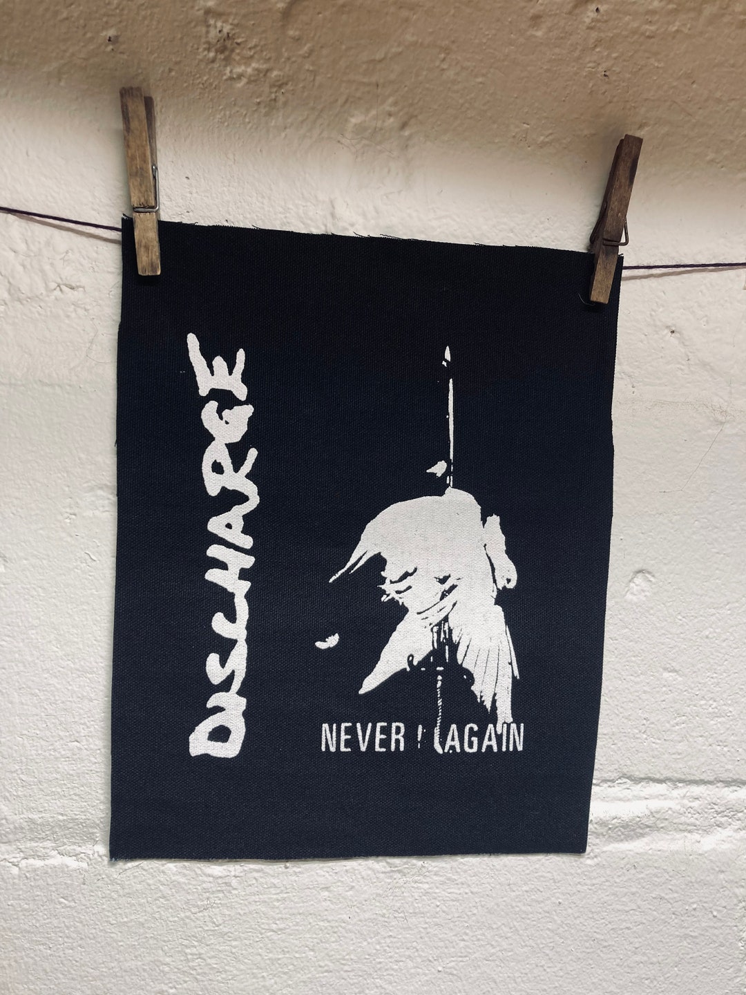 Discharge Never Again Back Patch - Etsy