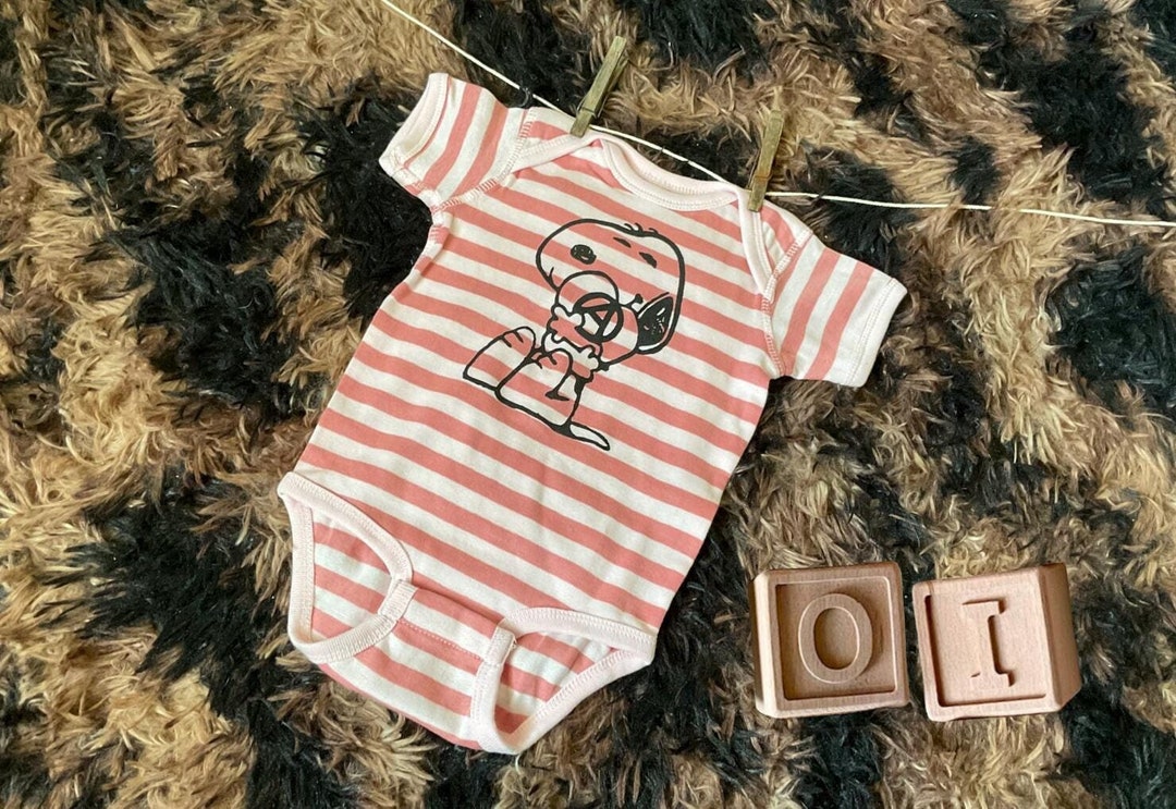 Snoopy Anarchy Heart Baby Bodysuit - Etsy