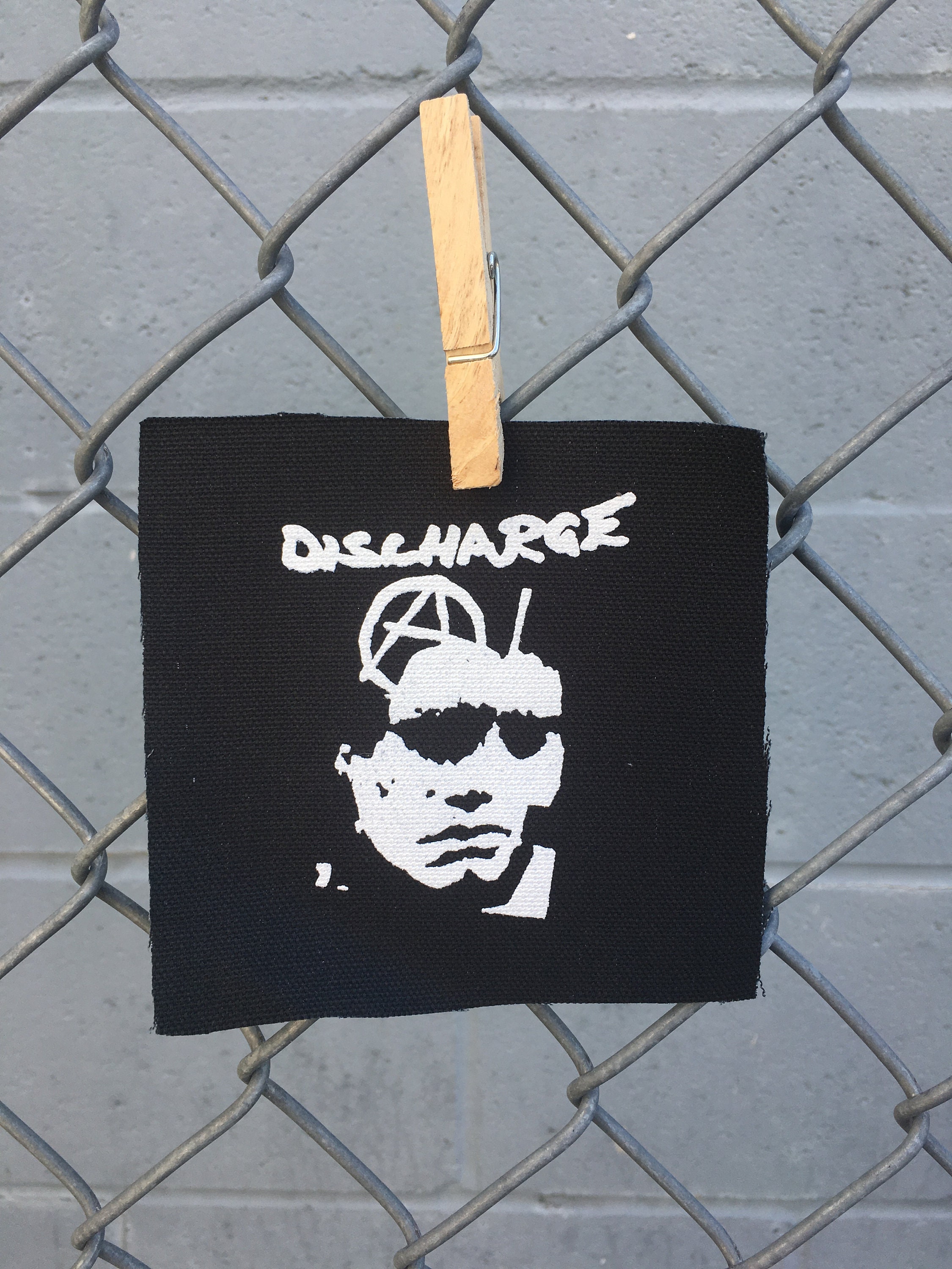 Discharge Face Logo Canvas Patch - Etsy UK