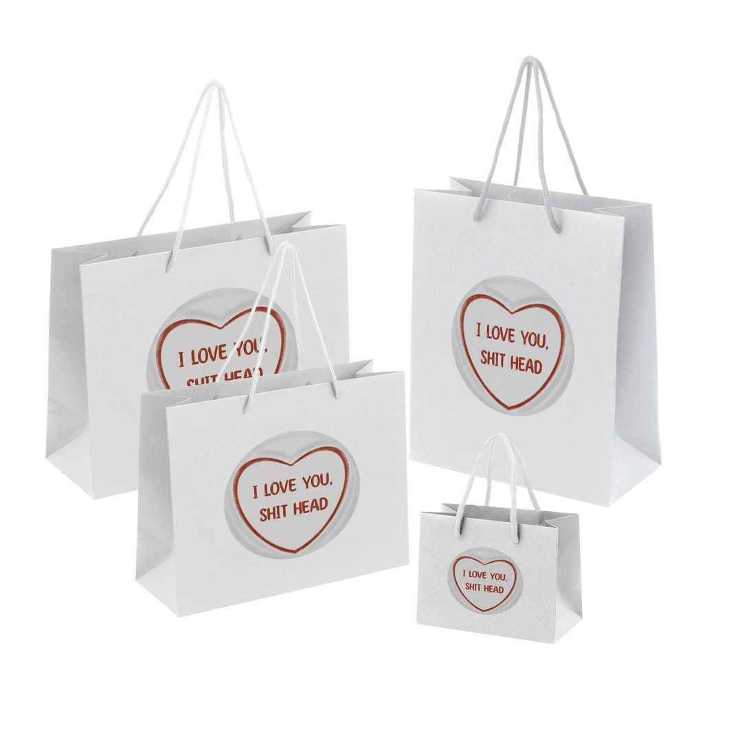 Luxury Valentines Anniversary Love Hearts Sweets Gift Bag - I Love You ...