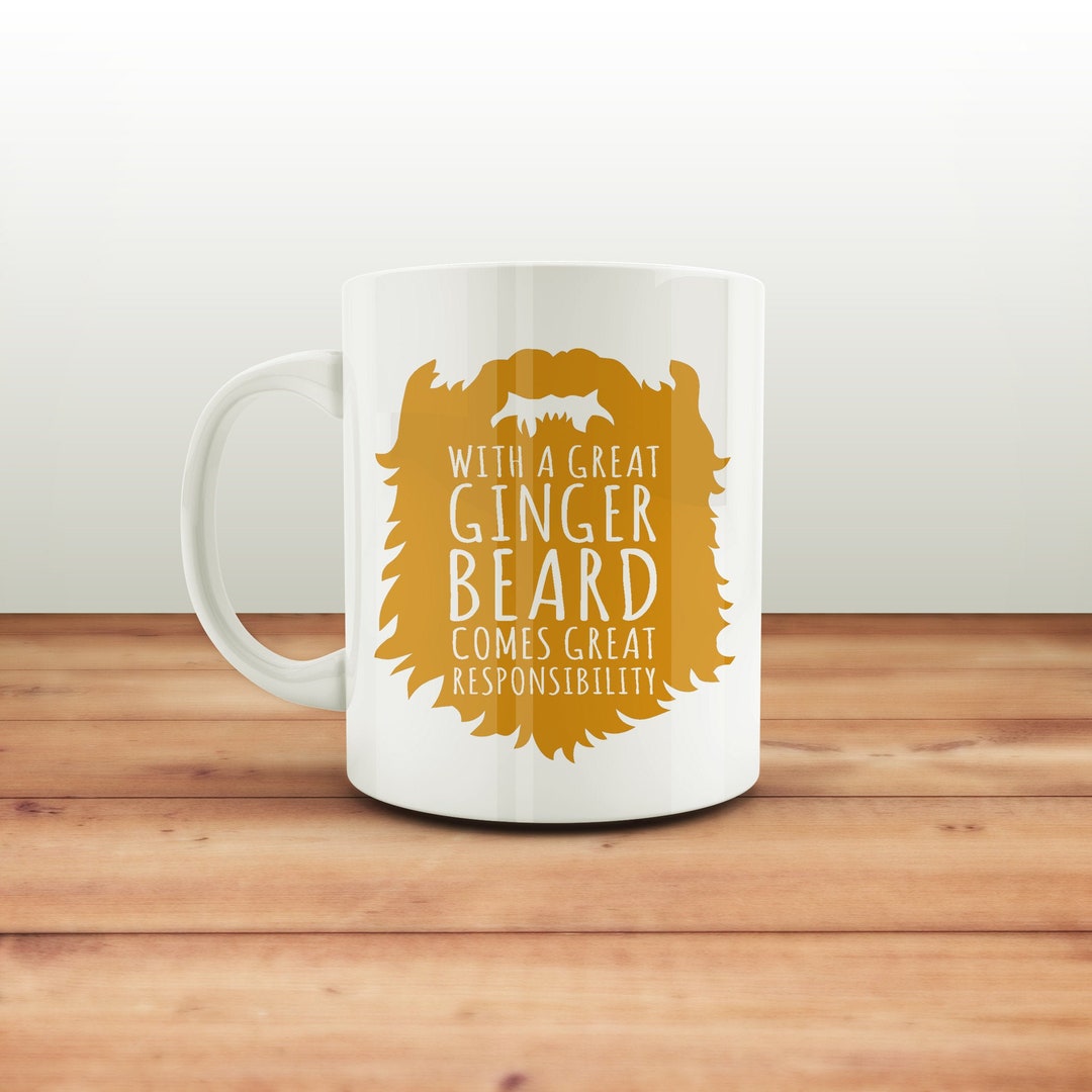 Funny Coffee Mug Funny Beard Gifts for Him Beard Mug Coworker Gag Gift ...