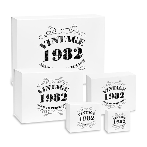 Luxury 40th Birthday Magnetic Gift Box With Ribbon for Her or - Etsy