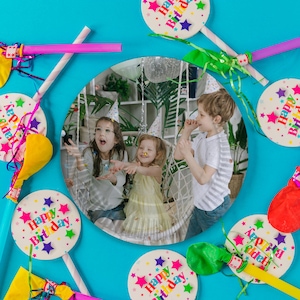 Personalised Paper Plates and Cups, Custom Party Decorations, Kids ...