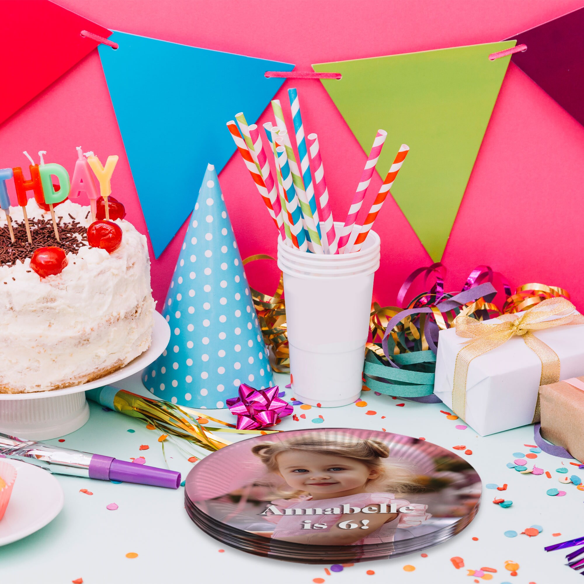 Personalized Birthday Paper Plates