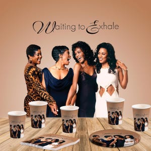 Waiting to Exhale Party Tableware Plates Luncheon Napkins & Cups, Women ...