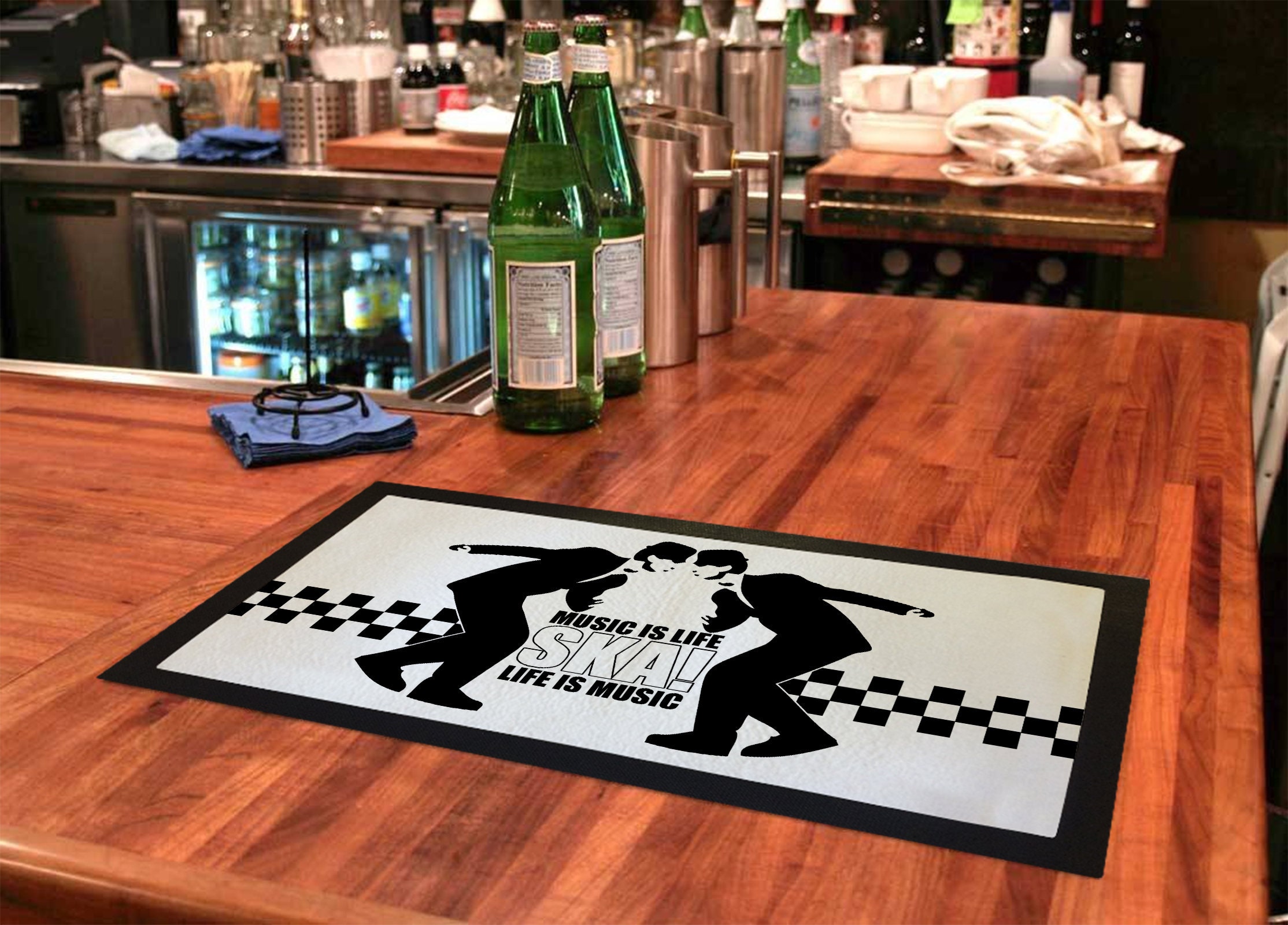 Bar Runner Sign Gift Rubber Bar Beer Spill Mat for Home Bar | Etsy