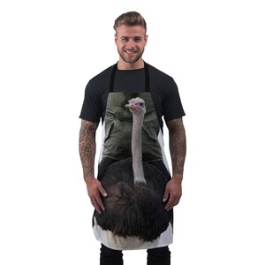 Funny Baking Apron Ostrich Novelty Cooking Chef Gift for Men - Etsy