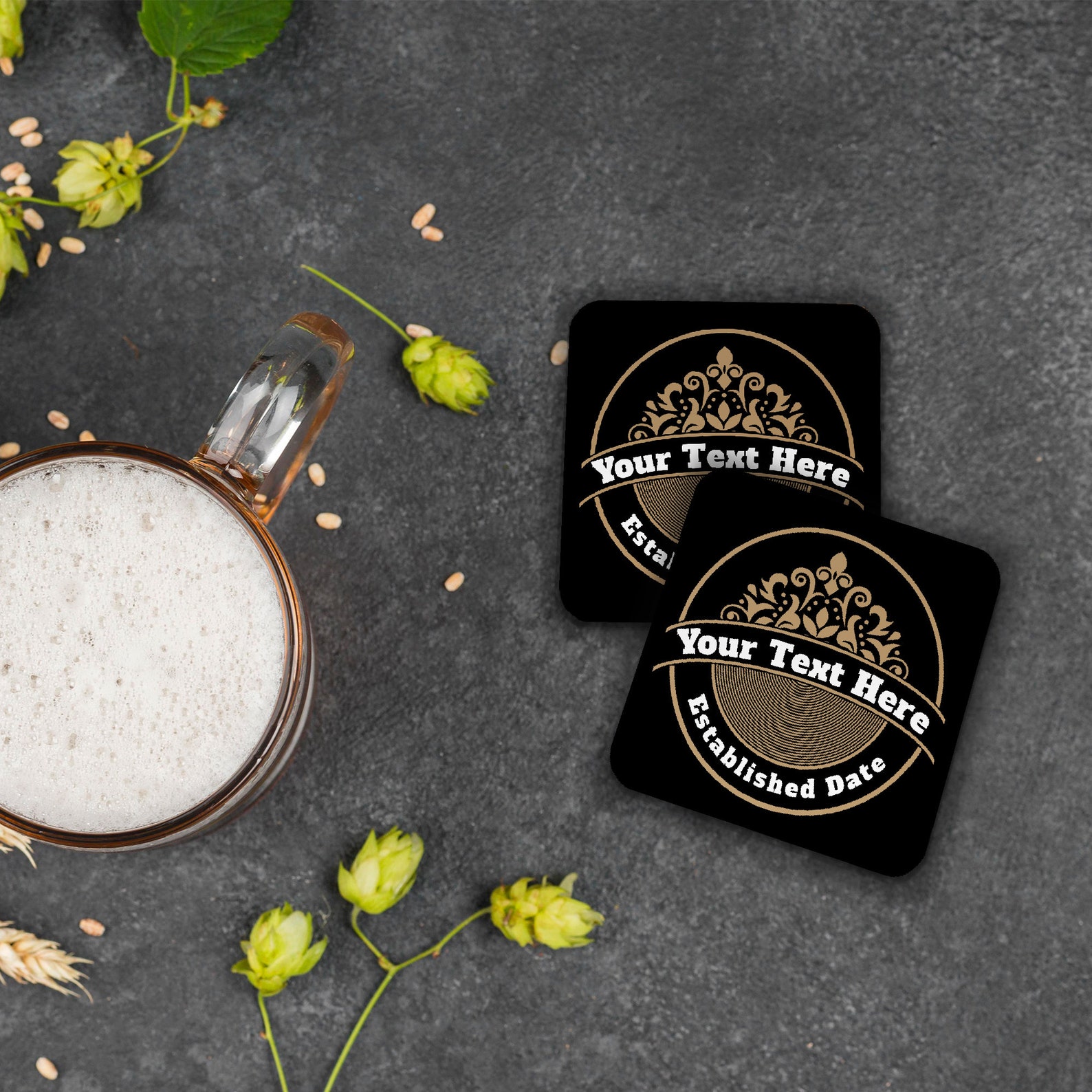 Personalised Beer Mats in Packs of 24 48 96 Multi Buy - Etsy UK