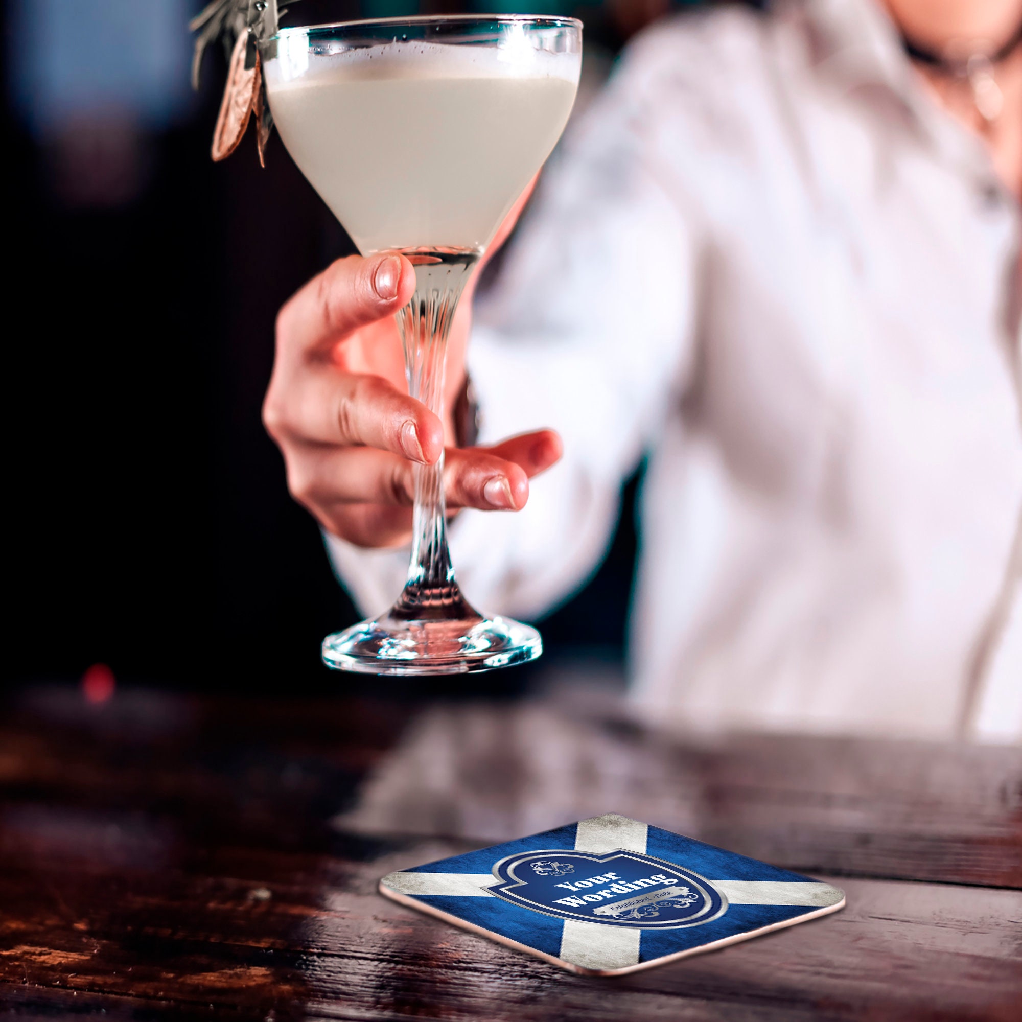 Personalised Beer Mats in Packs of 24 48 96 Scotland Flag - Etsy UK