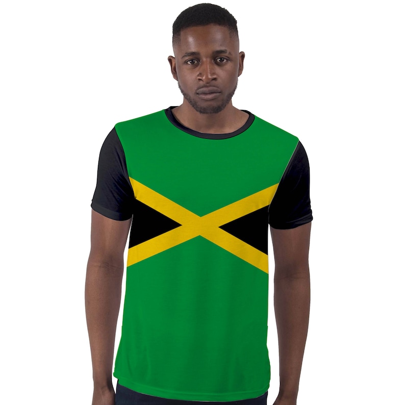 Jamaican Flag Shirt Mens Rasta Jamaica Clothing Top Etsy