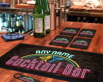 Club Tropicana Eighties Neon Cocktail Style Drinks Coaster. - Etsy UK