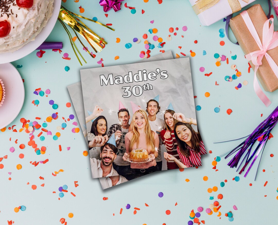 Custom Napkins for Events & Party Decorations, Upload Your Own Photo ...