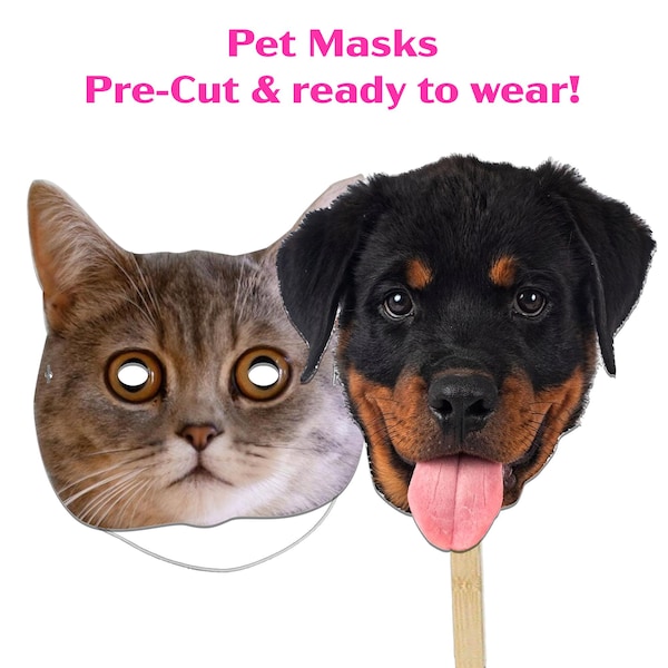 Funny Cat Face Mask - Etsy