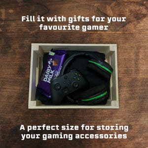 Personalised Gamer Snack Box Crate - Gaming Gifts for Boys Girls - Game ...